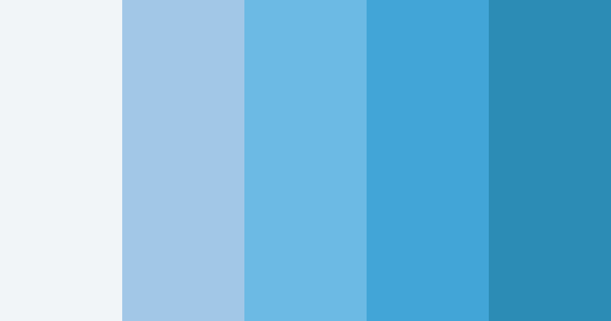 Blue Sidebar Color Palette