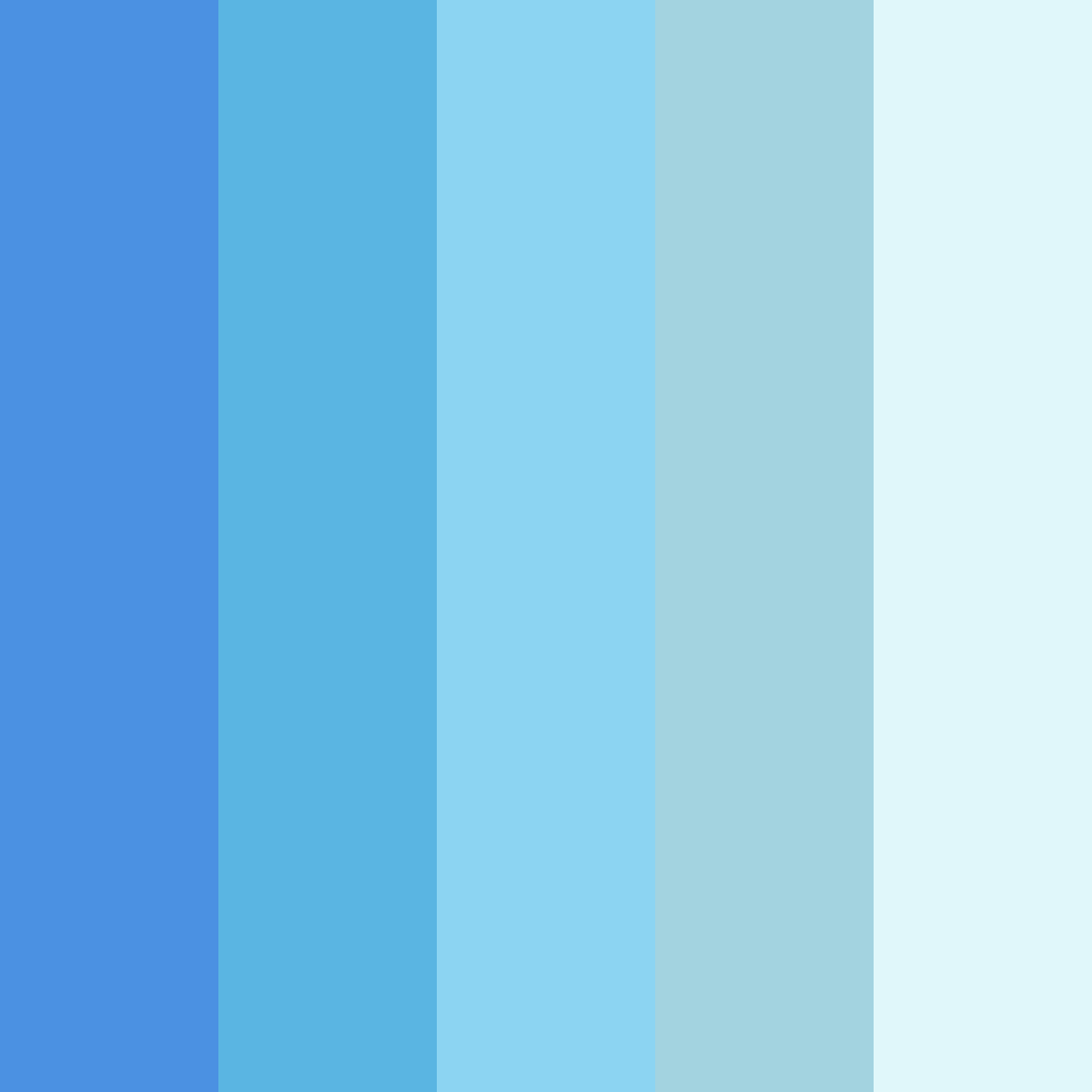 Bright Blue Delight Color Palette