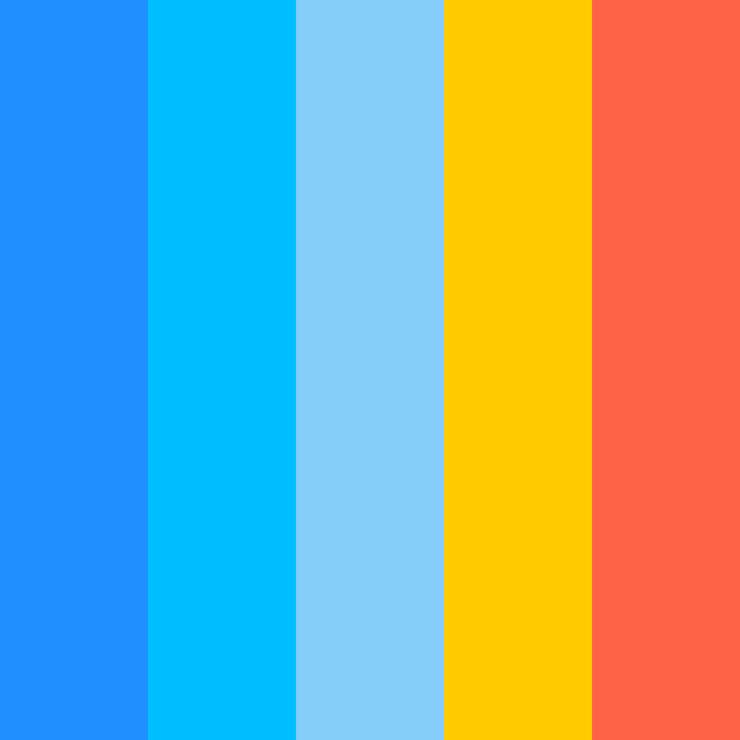 Bright Blue Color Palette
