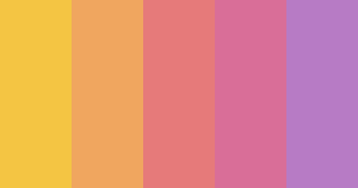 Sunset Pink Color Palette