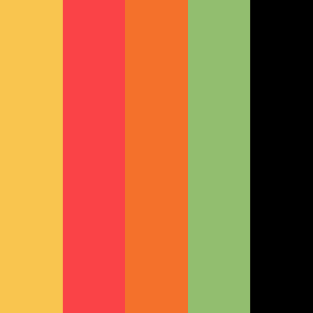 Bright Yellow Color Palette