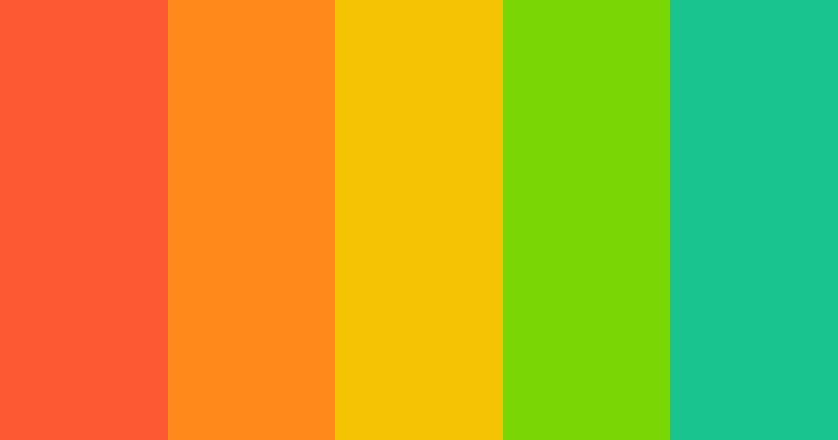 Orange Apple Jack Color Palette