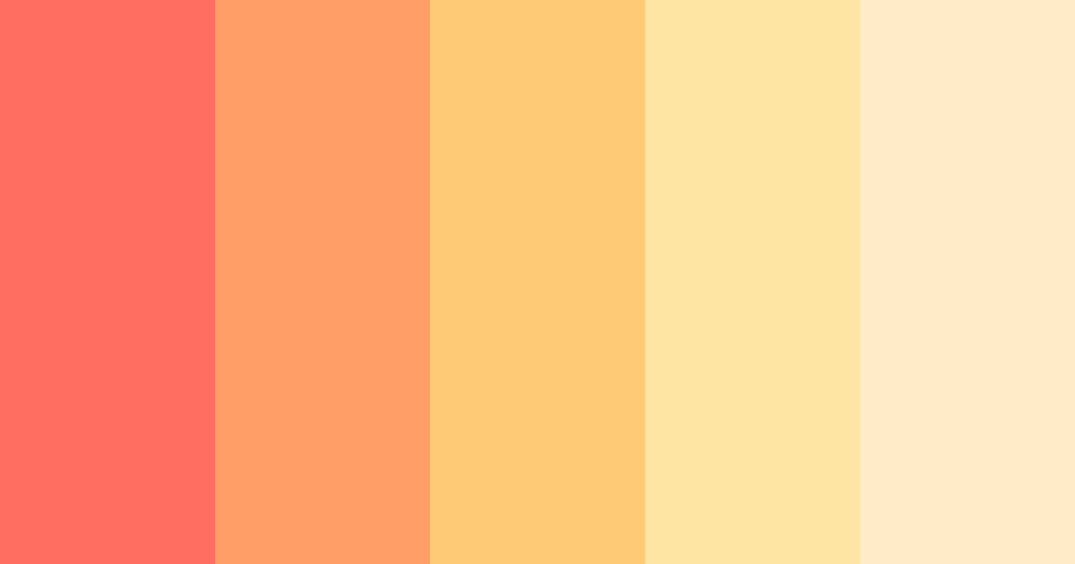 Peach Sunset Color Palette
