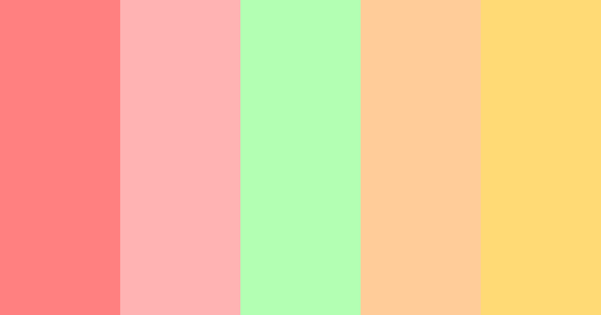 Paleta de colores Pink Sherbet