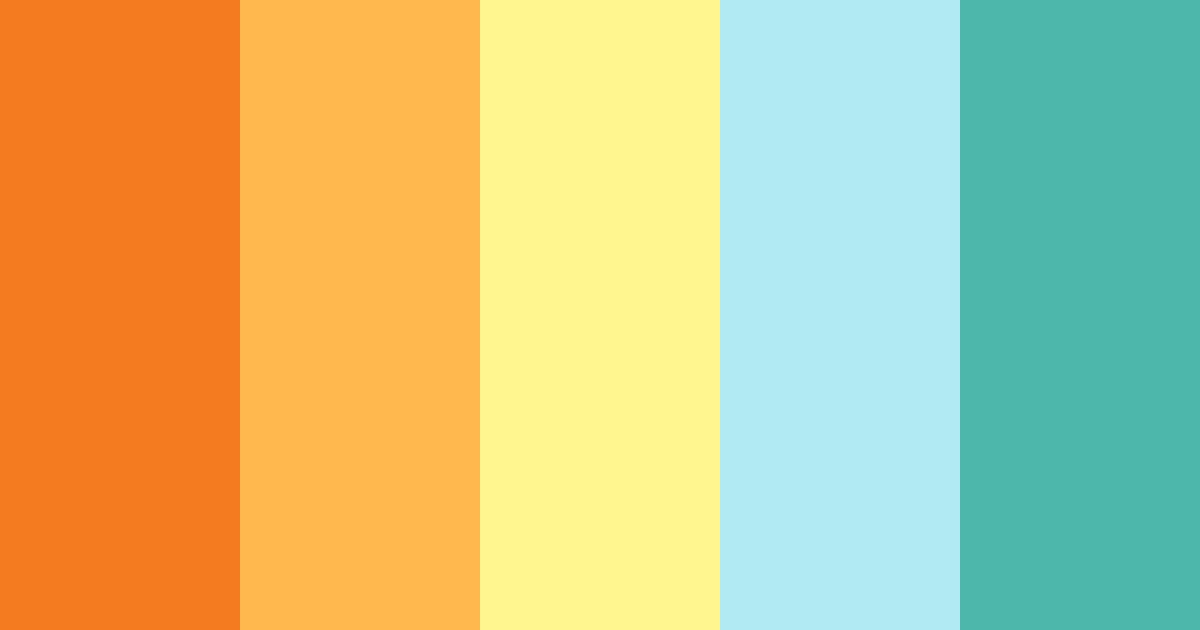 Tropical Sunset Breeze Color Palette
