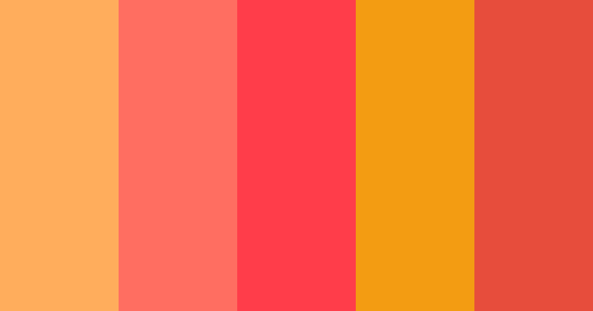 Paleta de colores Coral Sunset