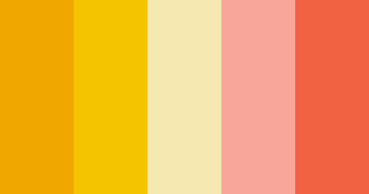 Warm Yellow Color Palette