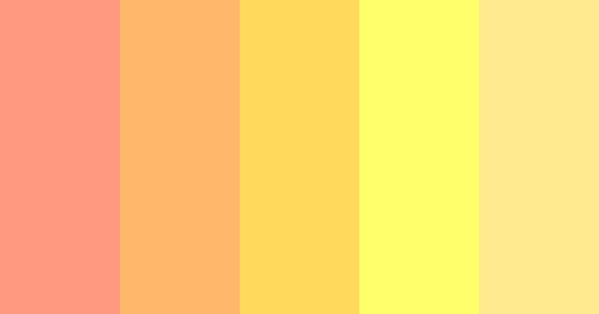 Vivid Tangerine Sunshine Color Palette