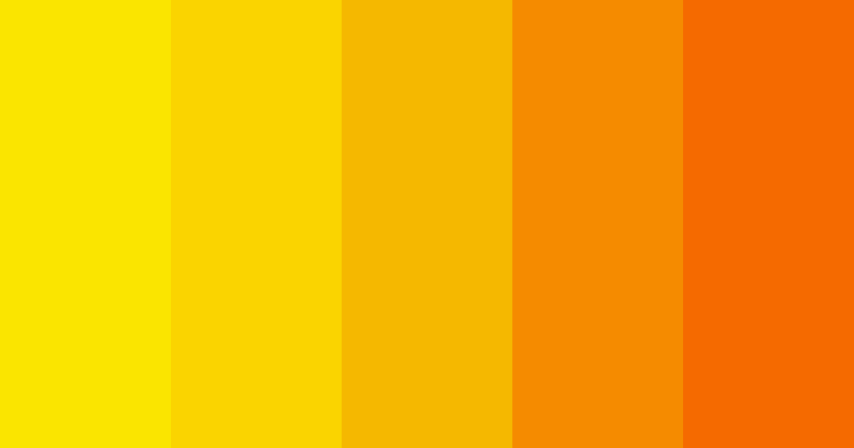 Bright Yellow Color Palette