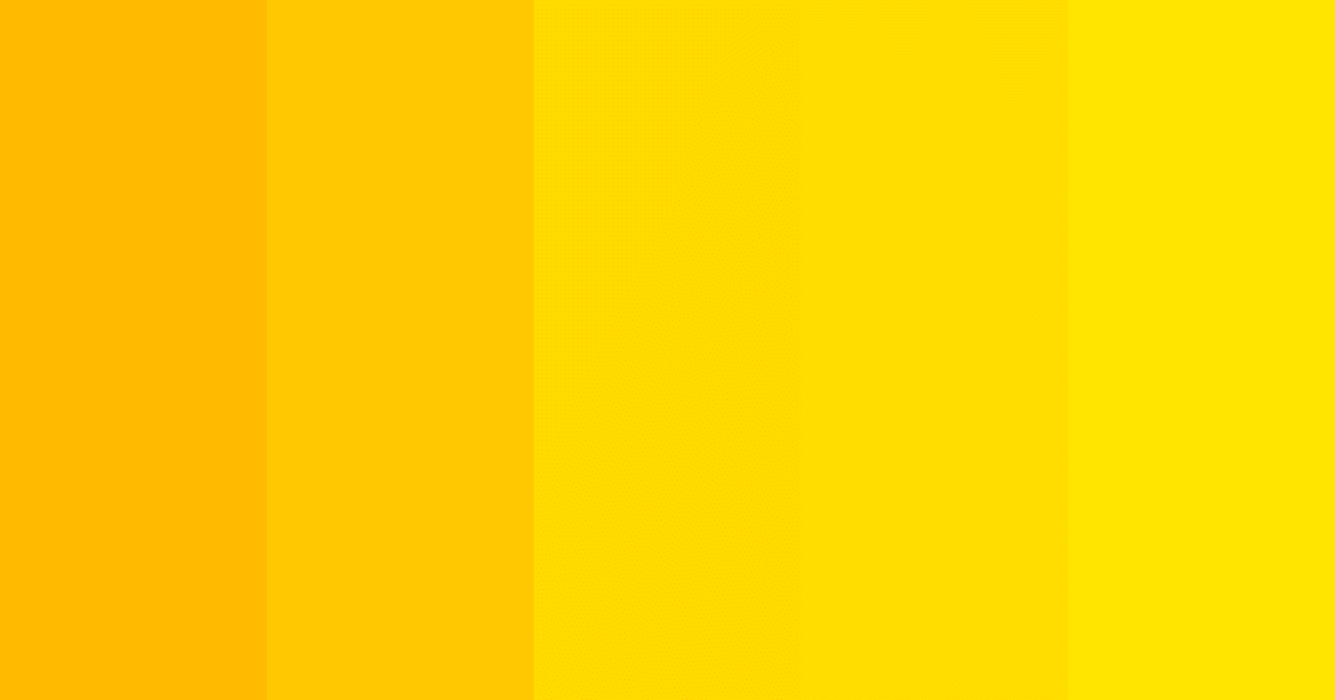 Bright Yellow Color Palette