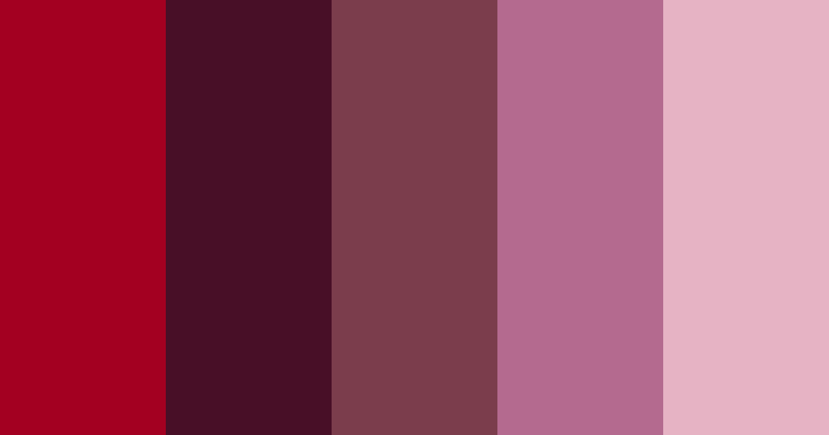 Dark Red Color Palette