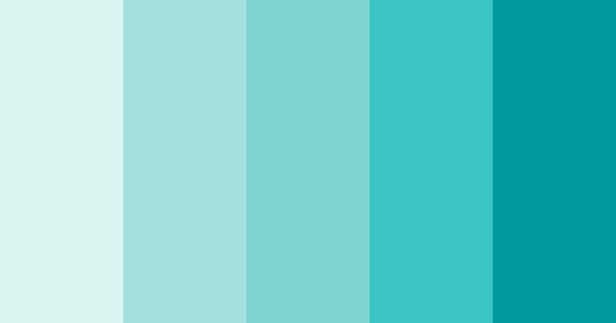 Shades of Aqua Color Palette