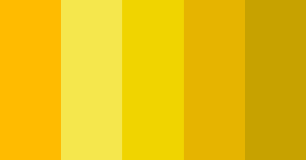 Bright Yellow Color Palette