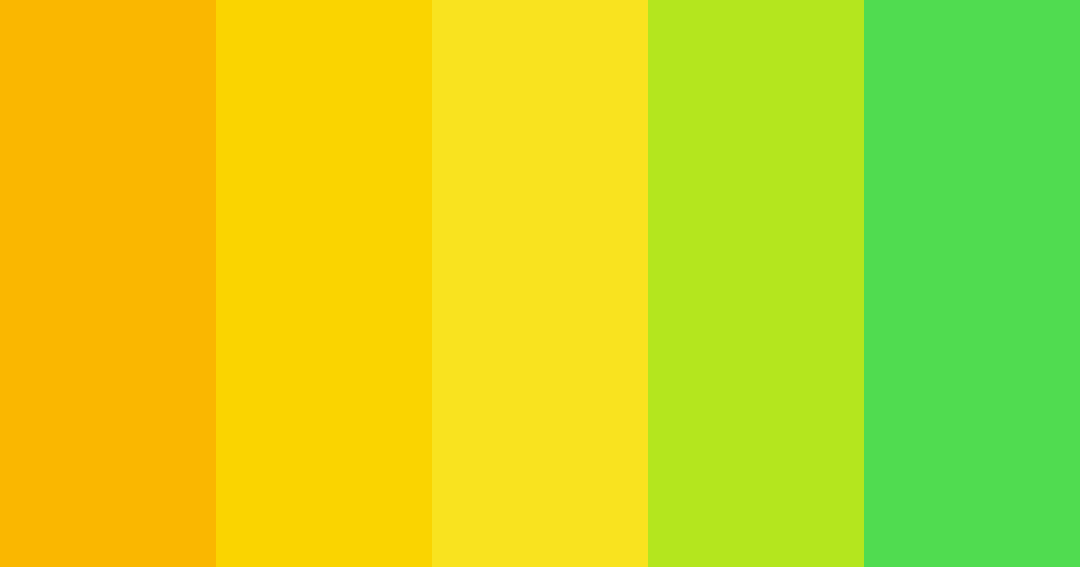 Bright Yellow Color Palette