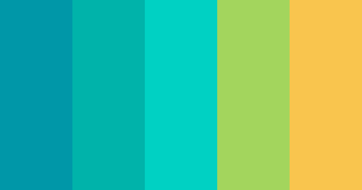 Tropical Shoreline Color Palette