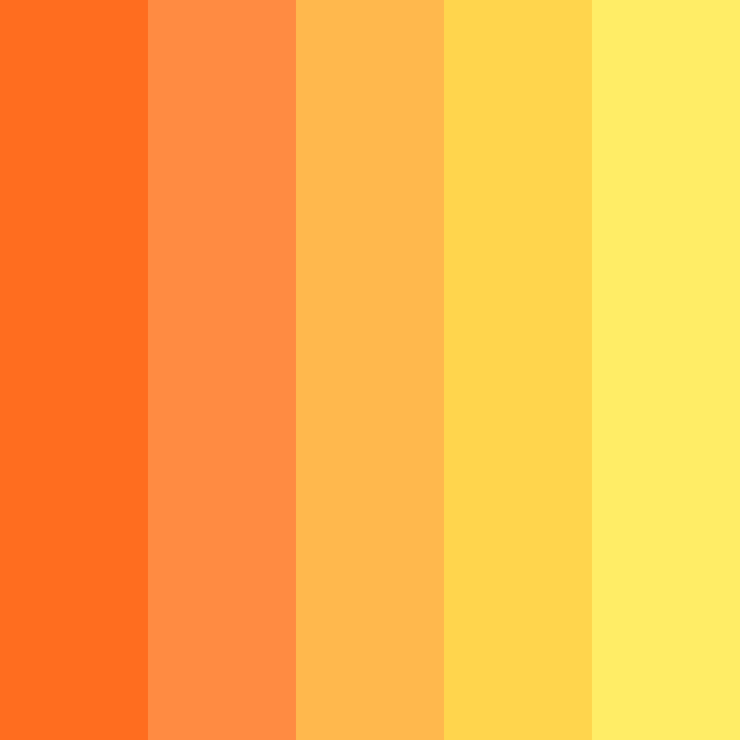 Orange Blaze Color Palette