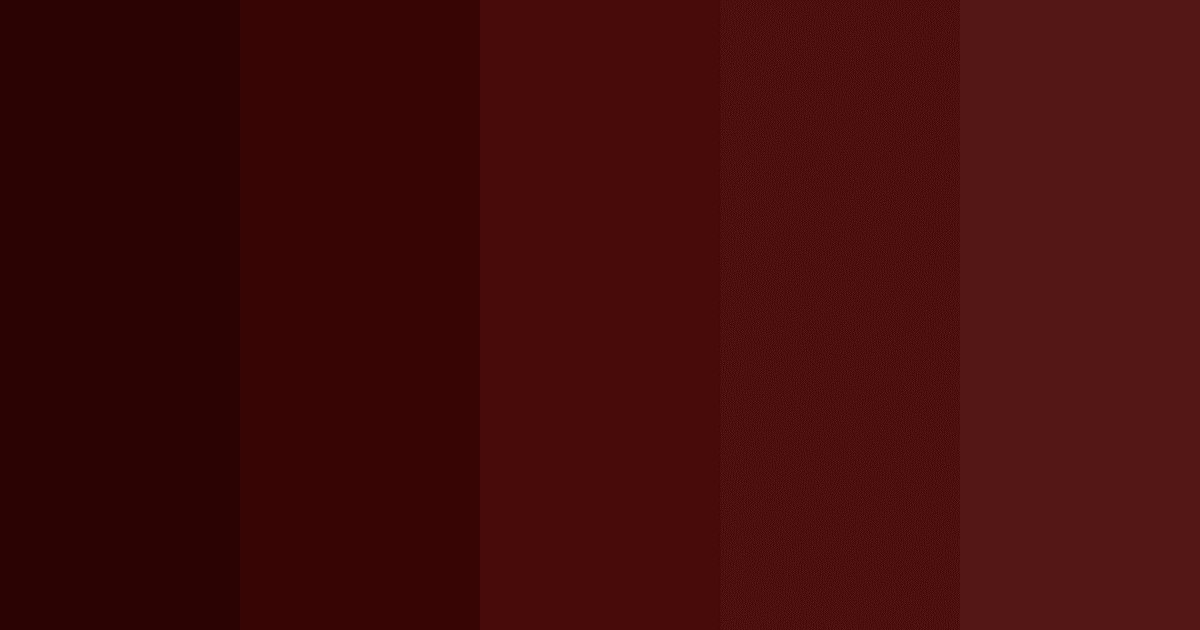 Dark Red Shades Color Palette