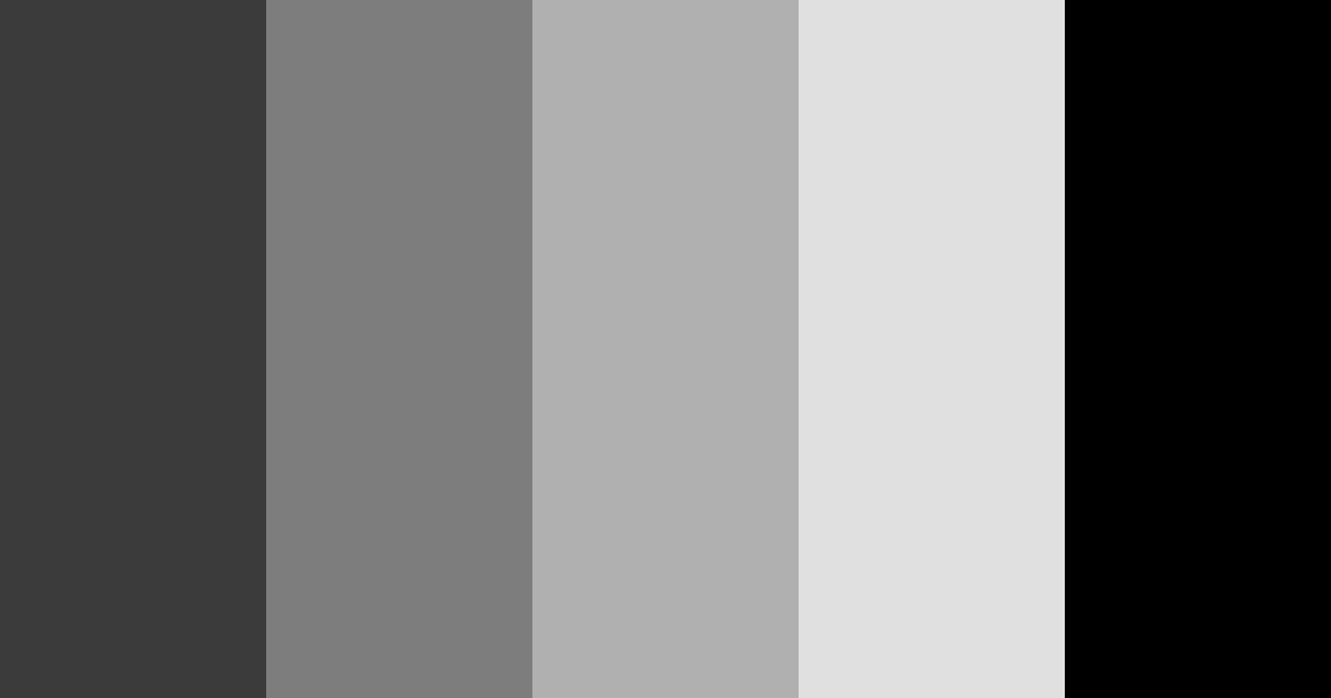 Paleta de colores Shades of Gray