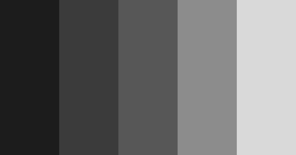 Midnight Asphalt Color Palette