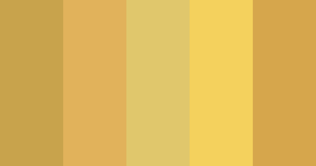 Golden Hues Color Palette