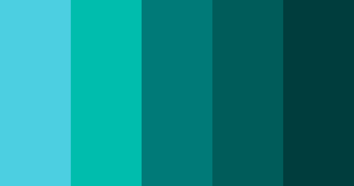 Teal Gooey Color Palette