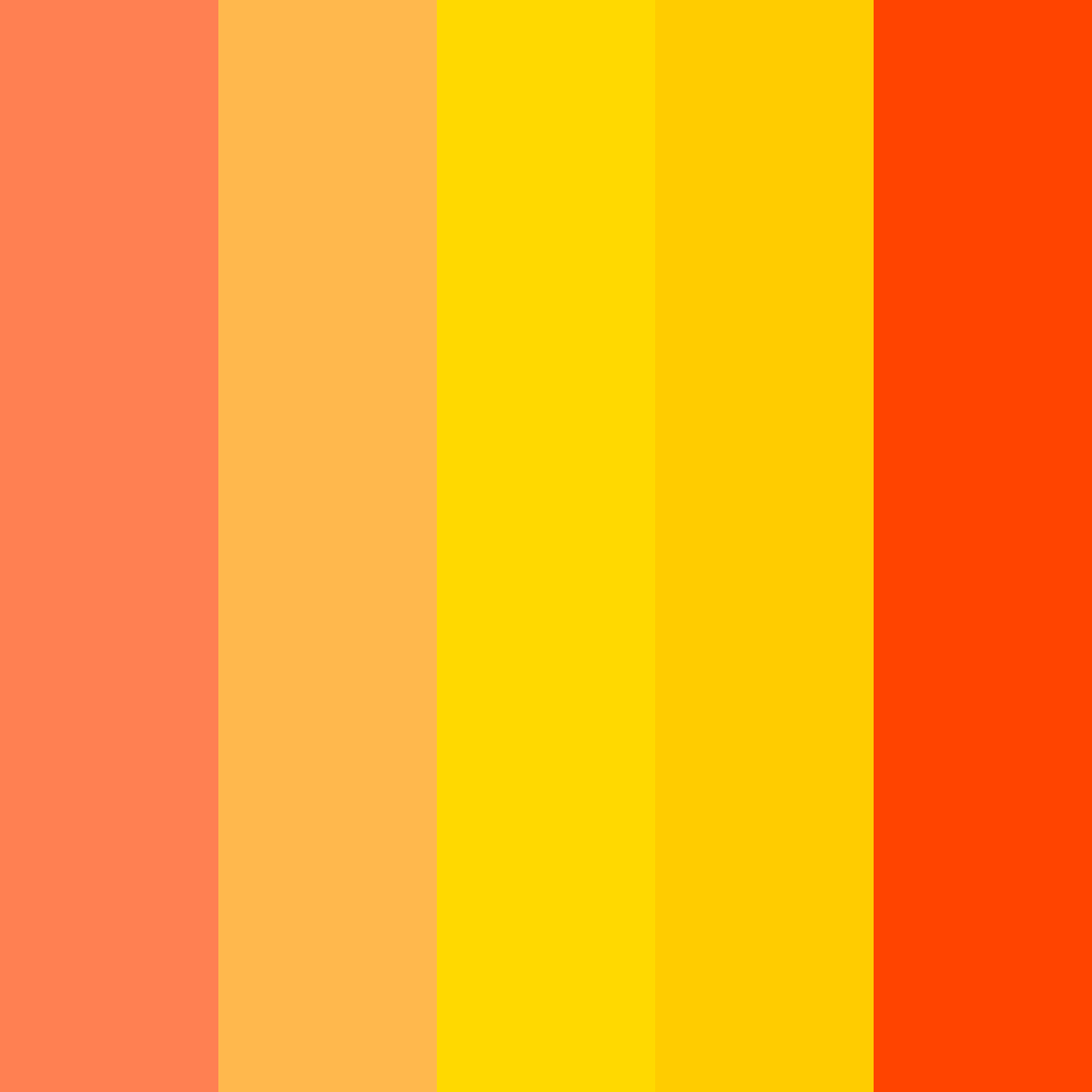 Tropical Emberstripe Color Palette