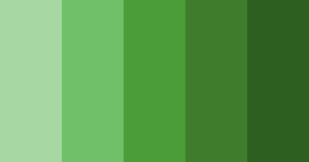 Shades of Green Vineyard Color Palette