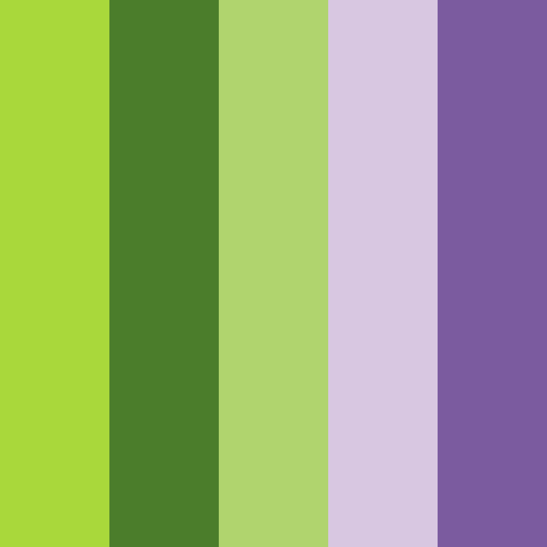 Green and Purple Harmony Color Palette