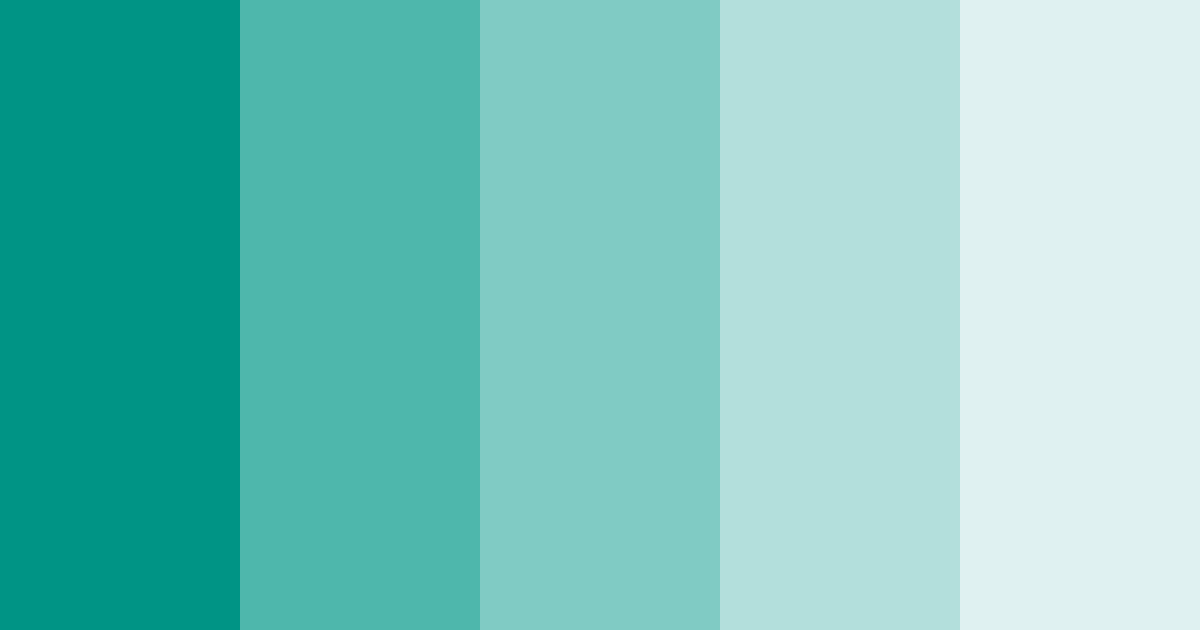 Delicate Blue Green Color Palette