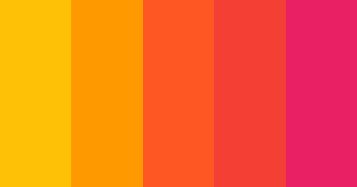 Orange Sunset Color Palette
