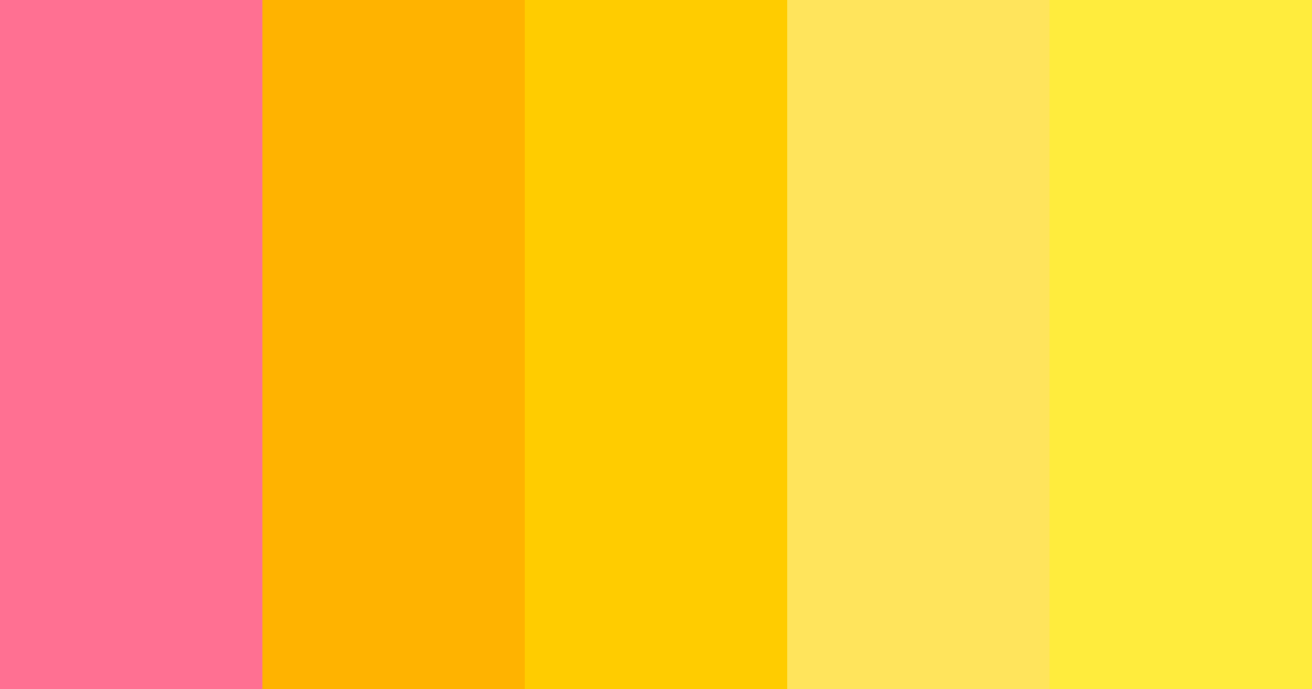 Yellow Sunshine Color Palette