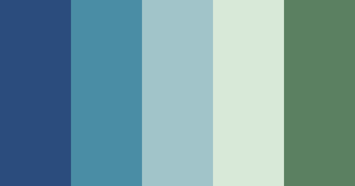 Dark Blue Green Color Palette