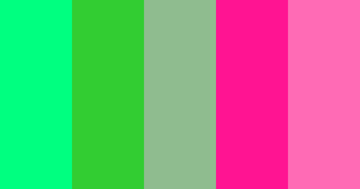 Toxic Blossom Color Palette