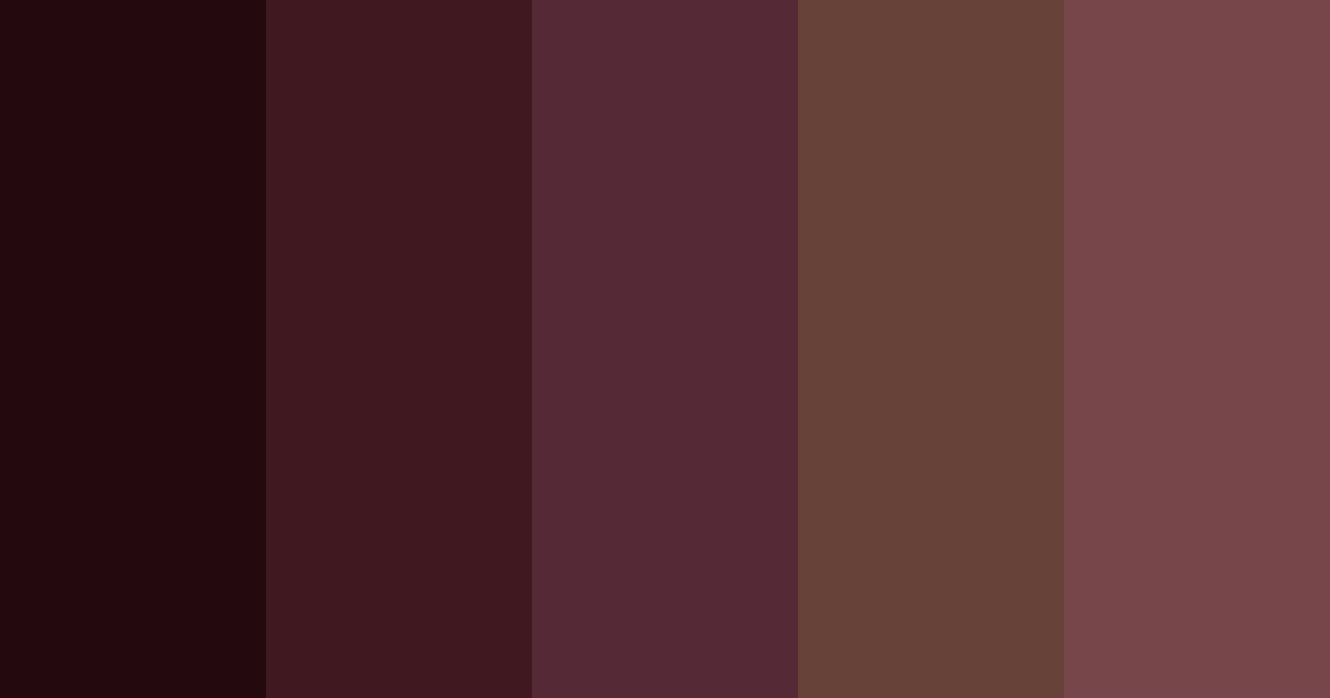 Dark Red Color Palette
