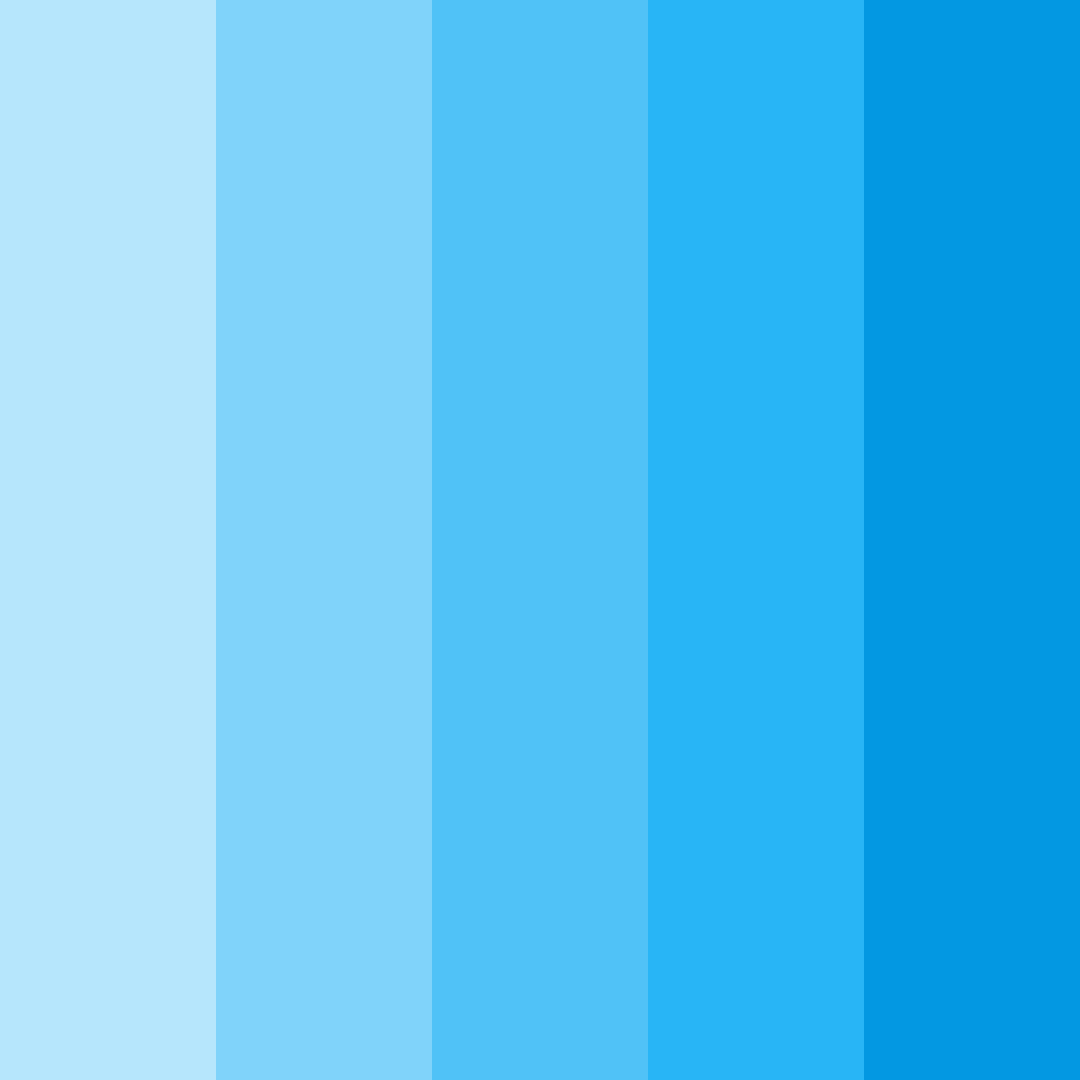 Bright Blue Color Palette
