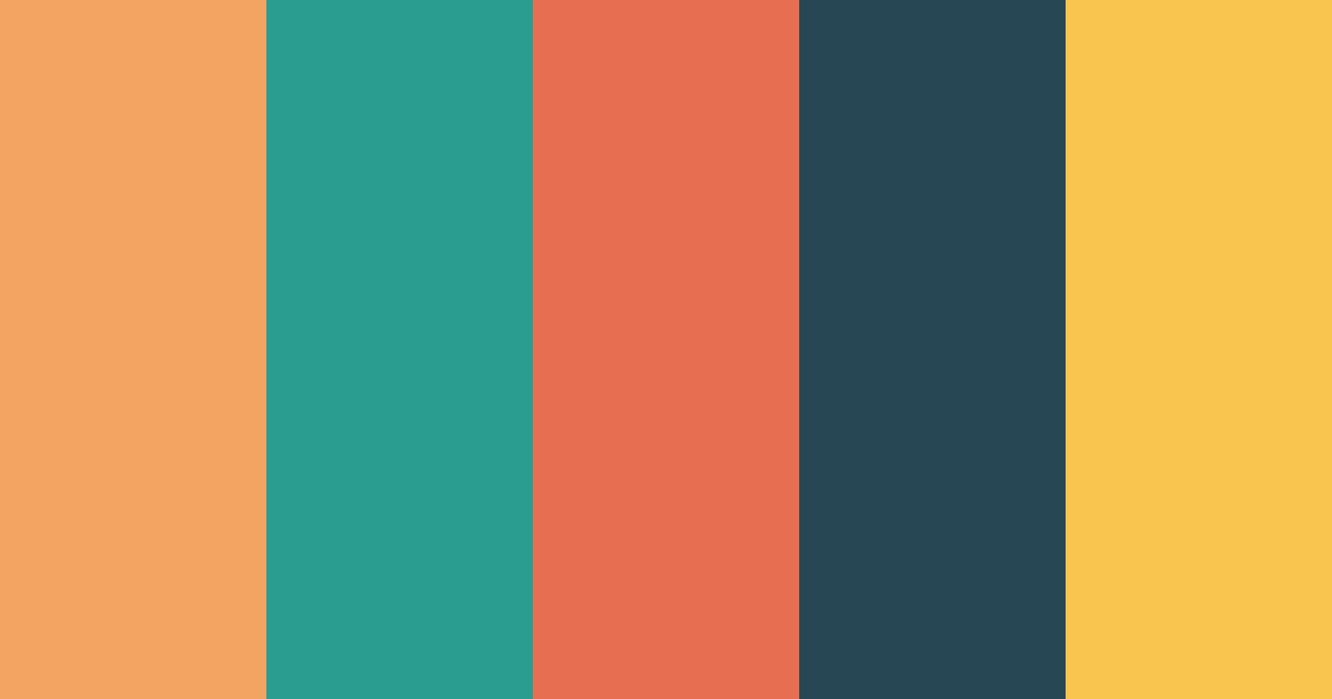 Warm Turquoise Color Palette