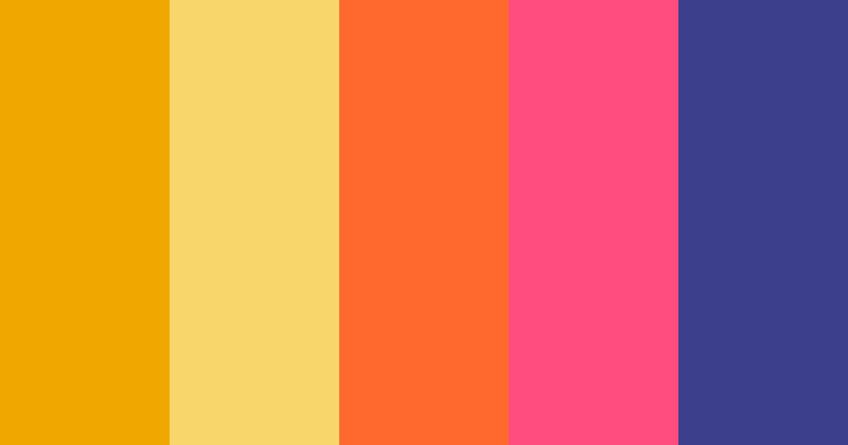 Orange Blue Color Palette