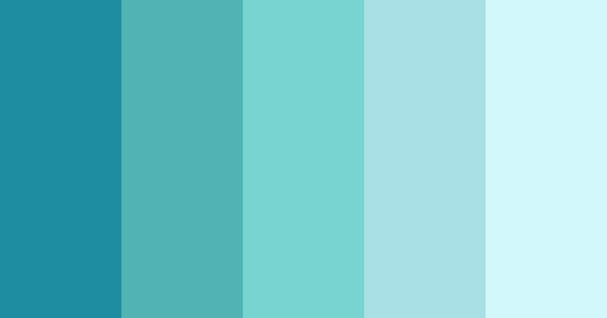 Teal Water Color Palette