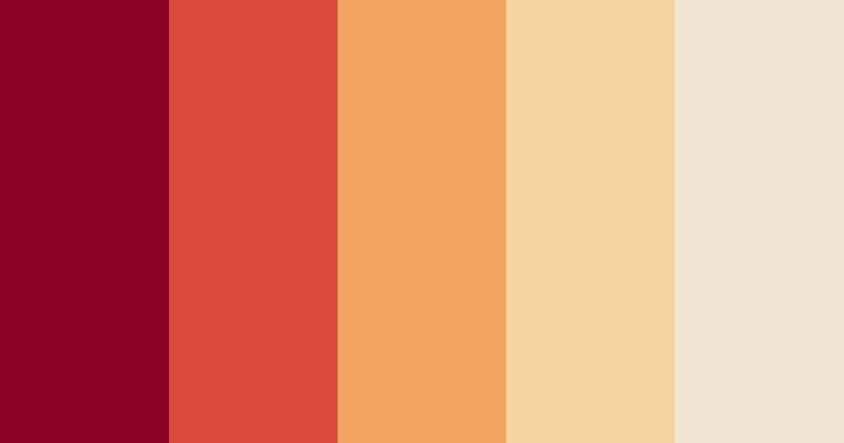 Shades of Paprika Color Palette