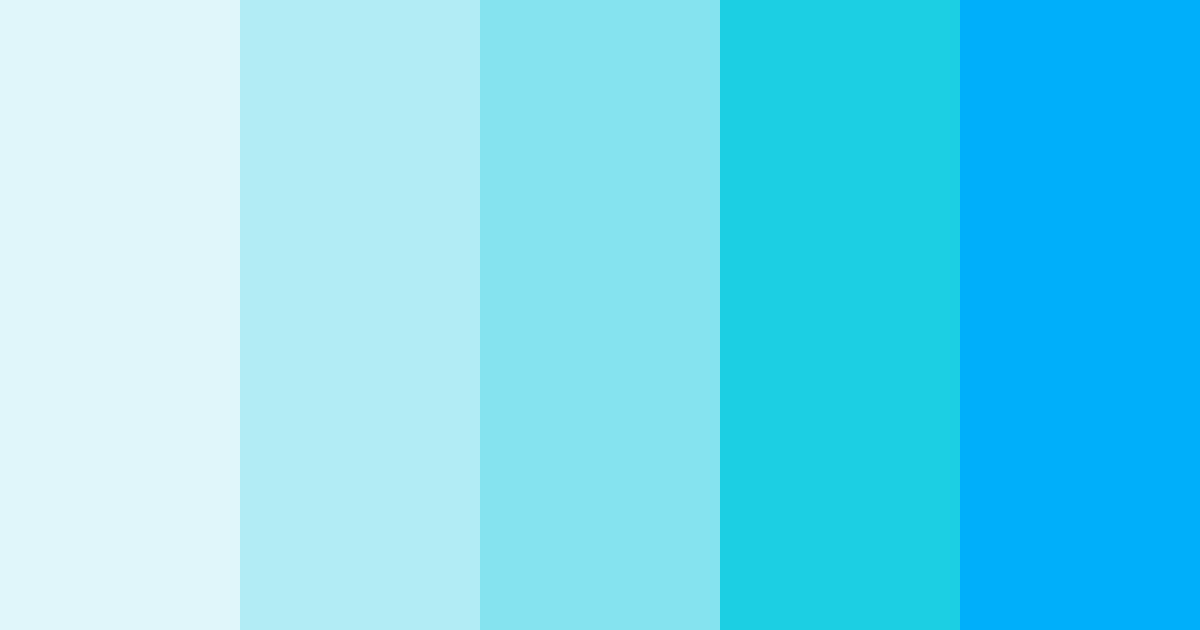 Light Blue Luna Color Palette