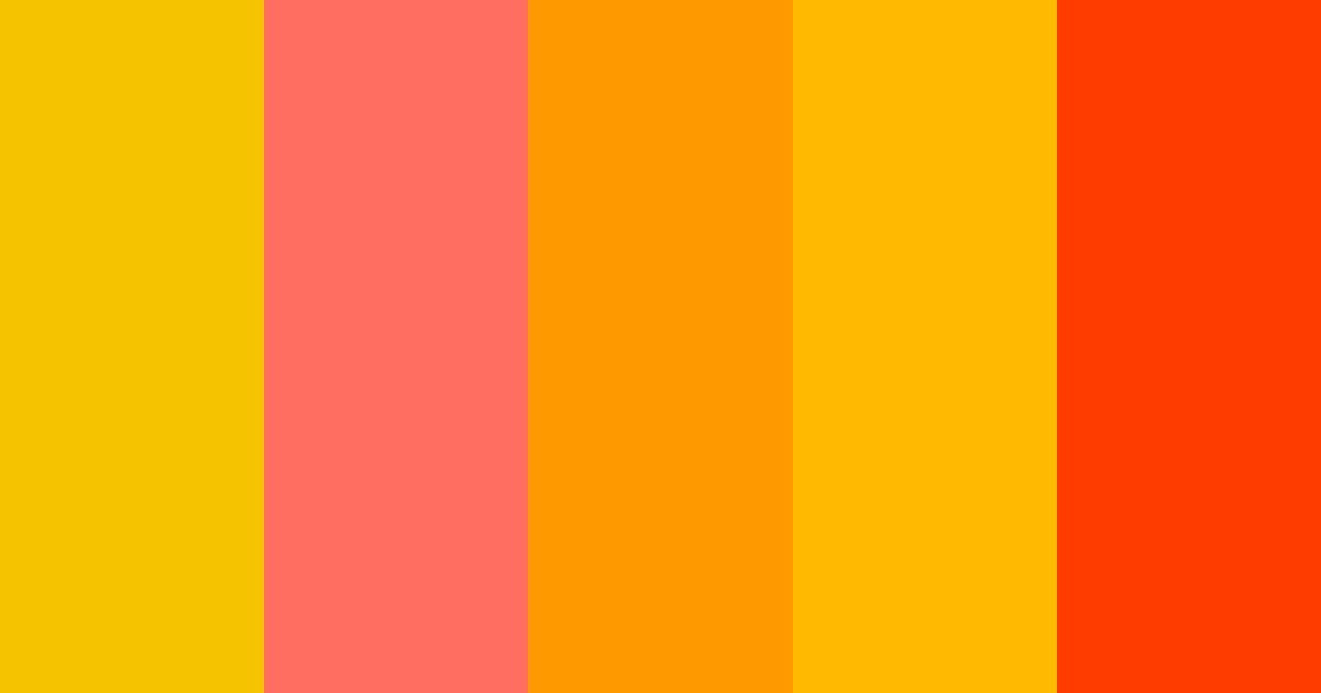 Orange Sunrise Color Palette