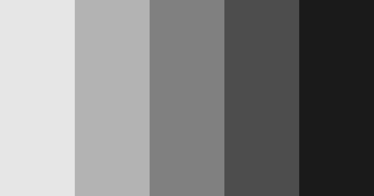 Shadows and Silhouettes Color Palette