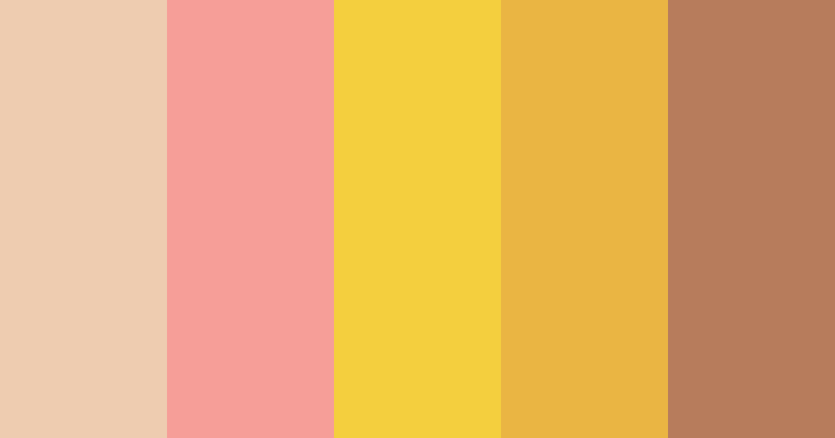 Paleta de colores Warm Yellow