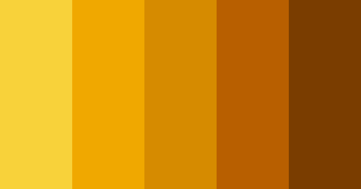 Paleta de colores Golden Yellow