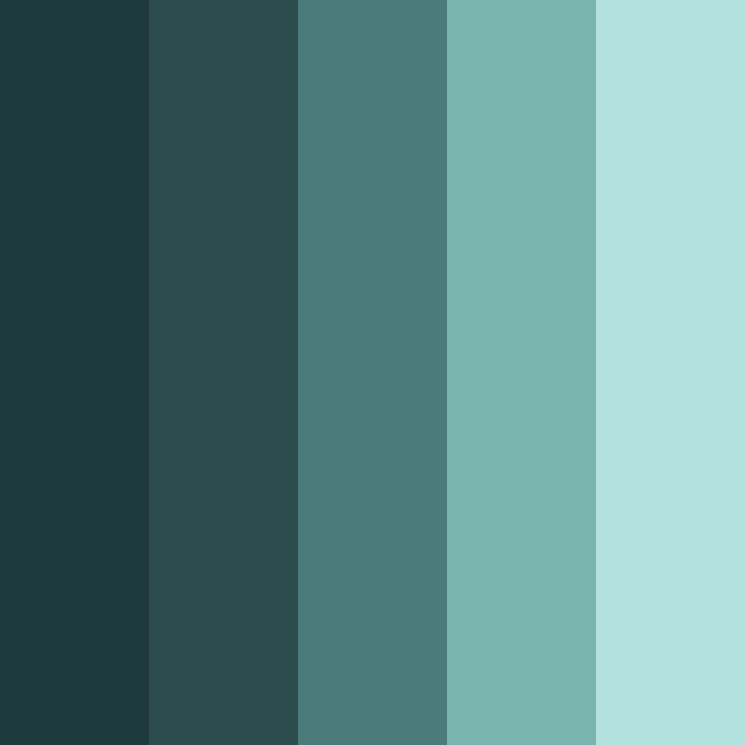 Dark Green Serenity Color Palette