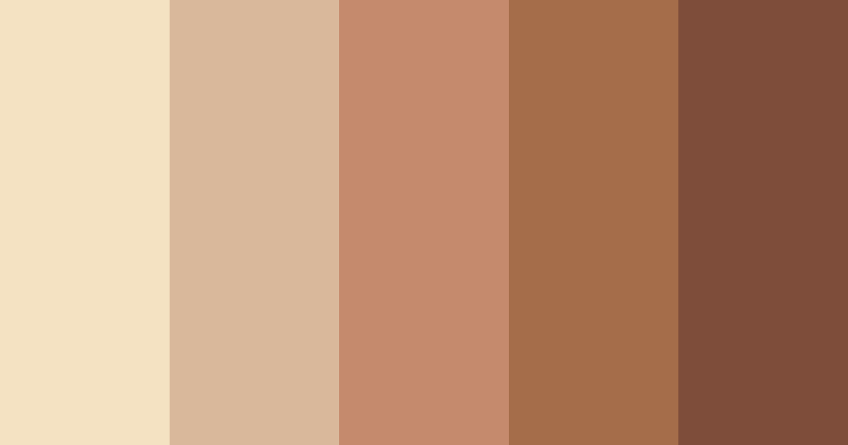 Paleta de colores Warm Sandalwood