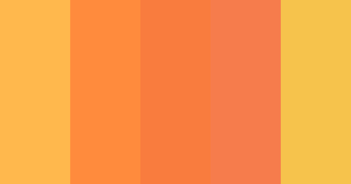 Orange Sunset Color Palette