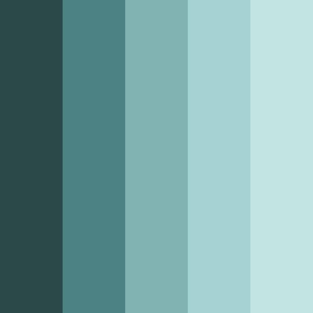 Muted Teal Shades Color Palette