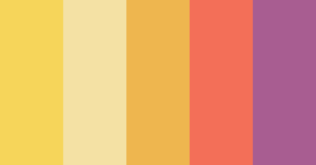 Warm Yellow Color Palette