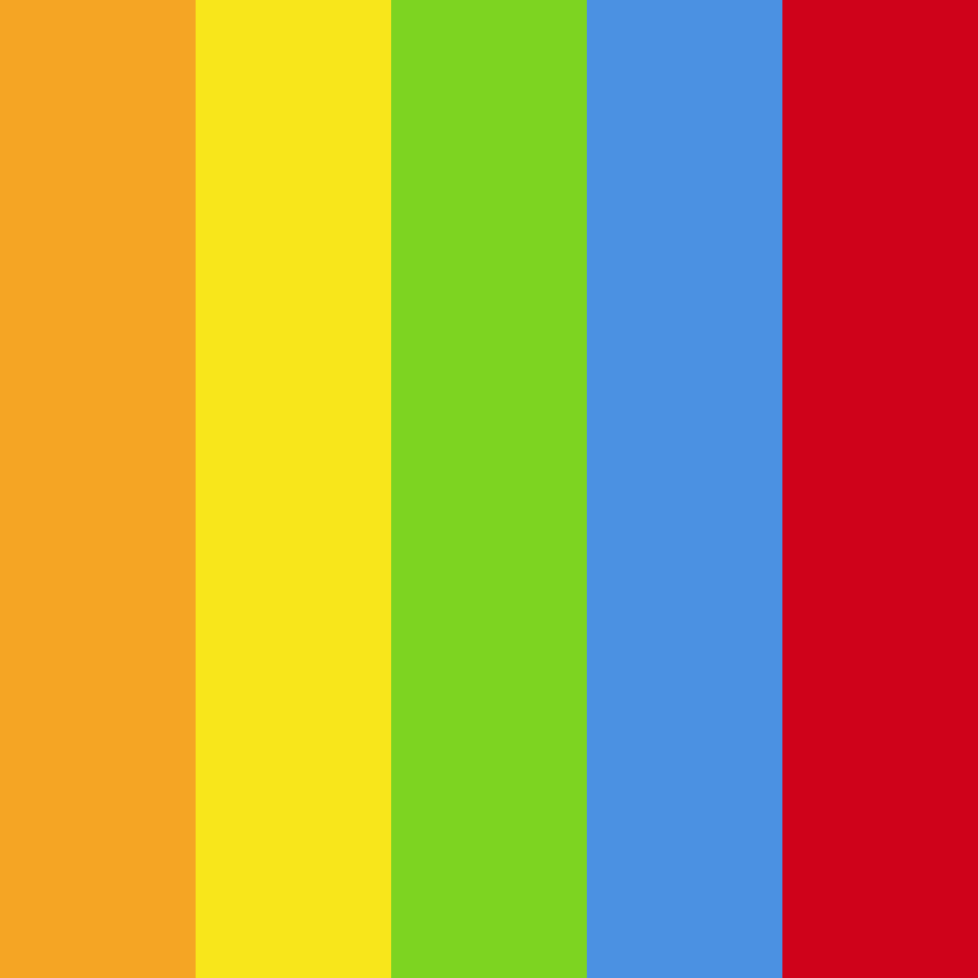 Bright Yellow Color Palette